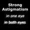 Strong Astigmatism Examples Blurred Vision Stock Illustration ...