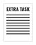 Extra Task Paperwork Black and White 2D Line Cartoon Object Stock ...