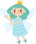 Fairy with Magic Stick stock illustration. Illustration of princess ...
