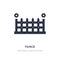 Fance Icon on White Background. Simple Element Illustration from ...