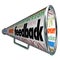 Feedback Megaphone Bullhorn Opinion Sharing Stock Illustration ...