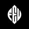 FEU Circle Letter Logo Design with Circle and Ellipse Shape. FEU ...