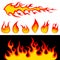 Fire graphics vector stock vector. Illustration of rocket - 5999114