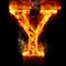 Fire letter Y stock illustration. Illustration of texture - 193451279