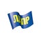 The Flag of the Russian Liberal Democratic Party LDPR. Vector ...