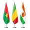 Flags States Alliance of Sahel States Stock Illustration - Illustration ...