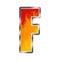 Flames Alphabet Letter F stock illustration. Illustration of flammable ...