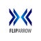 Flip Arrow Logo Concept Design. Symbol Graphic Template Element Stock ...