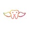 Flying Tooth with Wings Simple Vector Illustration Stock Vector ...