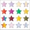 16 Gradient Vibrant Solid Colored Star Vector Icon Set on White ...