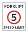 Forklift Speed Limit Symbol Stock Illustration - Illustration of ...