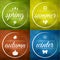 Four seasons labels vector stock vector. Illustration of icon - 55227485