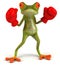 Frog boxing stock illustration. Illustration of rain - 11679168