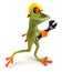 Frog worker stock illustration. Illustration of amphibian - 11522260