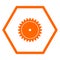 Gear and hexagon stock vector. Illustration of gear - 194359695