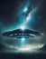 A giant hovering UFO stock illustration. Illustration of milky - 293849582