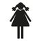 Girl Child Icon Black Stock Illustrations – 27,341 Girl Child Icon ...