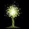 Glowing tree stock vector. Illustration of graphics, artistry - 6152287