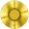 Gold Disc Music Award Isolated Stock Image - Image of single ...