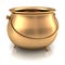 Gold Pot Empty stock illustration. Illustration of kettle - 3888851