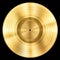 Gold Record Music Disc Award Isolated Stock Photo - Image of gramophone ...