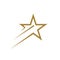 Gold Star Line Logo Template Illustration Design. Vector EPS 10 Stock ...
