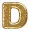 Golden font. Letter D. stock illustration. Illustration of bullion ...