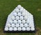Golf Balls Pyramid on Driving Range Editorial Stock Image - Image of ...