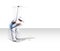 Golf Swing in Motion (w/ Clip Path) Stock Photo - Image of isolated ...