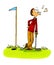 Golfer Cheating - Golf Cartoons Series Number 5 Stock Illustration ...