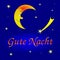 Good night in German stock photo. Illustration of nacht - 138858950