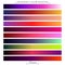 Gradient Color Pallet Vector. Example of Color Trend Guide. Stock ...