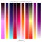 Gradient Color Pallet Vector. Example of Color Trend Guide. Stock ...