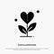 Gratitude, Grow, Growth, Heart, Love Solid Glyph Icon Vector Stock ...