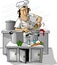 Greasy Spoon Cook stock illustration. Illustration of apron - 39302