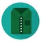Green button up, icon stock vector. Illustration of sports - 261072657