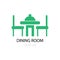Dining room logo vector stock vector. Illustration of sign - 173774948