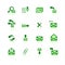 Green mail icons stock vector. Illustration of symbol - 2077239