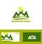 Green mountain logo stock vector. Illustration of outdoor - 59125361