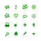 Green web icons stock vector. Illustration of configuration - 2039339