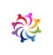 Group Teamwork Coming Together Logo Vector Stock Vector - Illustration ...