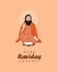Guru Ravidas Jayanti Poster Template Stock Illustration - Illustration ...