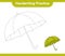 Handwriting Practice. Tracing Lines of Umbrella Stock Vector ...