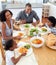 Happy Family Dining Together Stock Photo - Image of african, enjoying ...