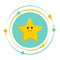 Happy Star Character Vector Illustration Graphic Icon Symbol Stock ...