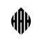 HAX Circle Letter Logo Design with Circle and Ellipse Shape. HAX ...