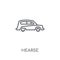 Hearse Linear Icon. Modern Outline Hearse Logo Concept on White Stock ...