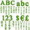 High Resolution Grass Font Collection Stock Image - Image of alphabet ...