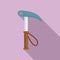 Hiking Ice Pick Icon, Flat Style Stock Vector - Illustration of climb ...