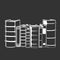Horizontal Stack of Books in Monochrome Style. Vector Illustration ...